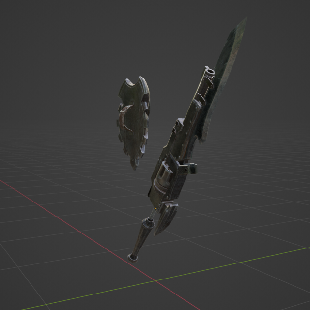 Iron Gunlance - Monster Hunter World 3D Model in Heavy Weapon 3DExport