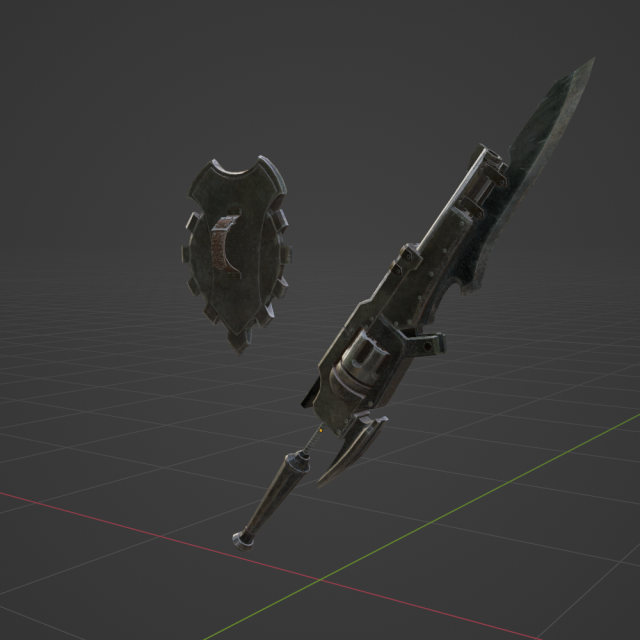 Iron Gunlance - Monster Hunter World 3D Model in Heavy Weapon 3DExport