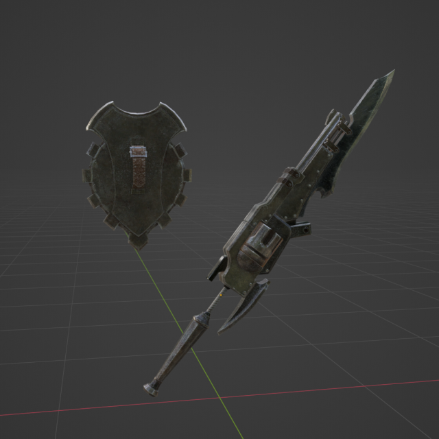 Iron Gunlance - Monster Hunter World 3D Model in Heavy Weapon 3DExport