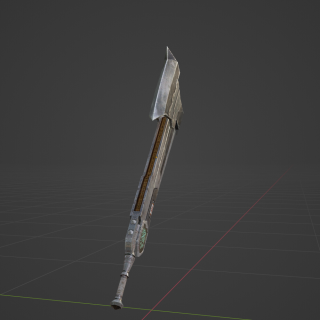 Proto Iron Axe - Monster Hunter World 3D Model in Melee 3DExport