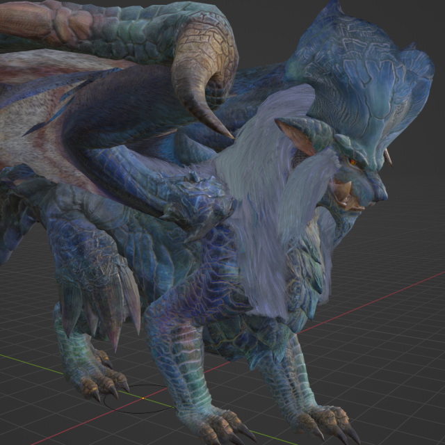 Lunastra - Monster Hunter World 3D Model in Monster 3DExport