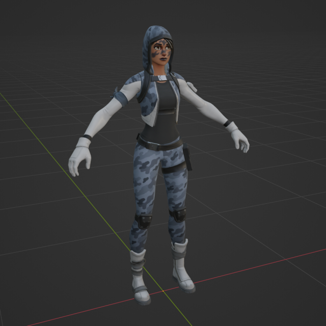 Hailstorm - Fortnite 3D Model in Woman 3DExport