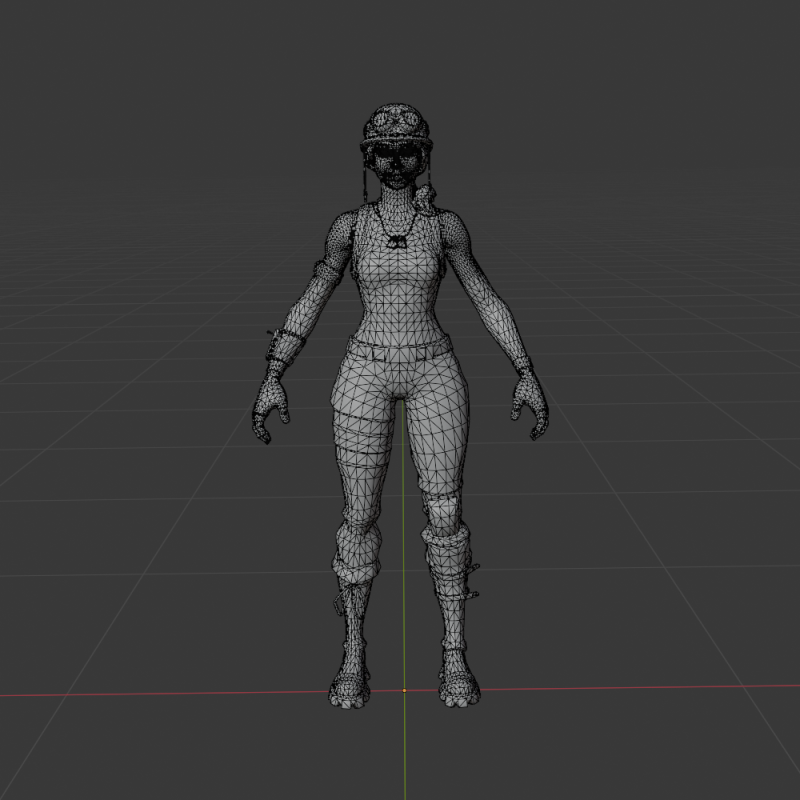 Bullseye - Fortnite 3D Model in Woman 3DExport