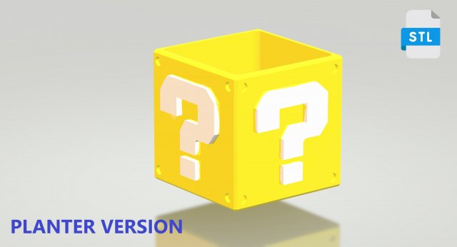 Bros Mario Blocks Planter and Boxes Modelo de impresión 3D in Juegos de ...