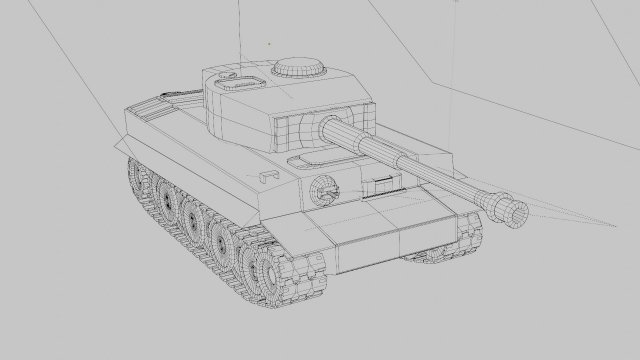 Tiger Tank 3D Model in Tank 3DExport