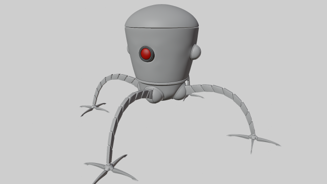 Omnidroid vX4 3D Model in Robot 3DExport