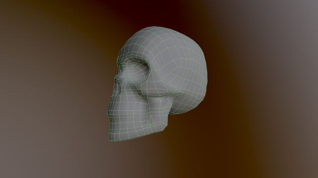Human Skull Low Poly Low-poly 3D Model in Anatomy 3DExport