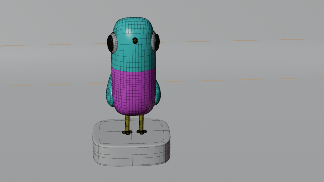 Low poly pigeon model CG Textures in 3D Renders 3DExport