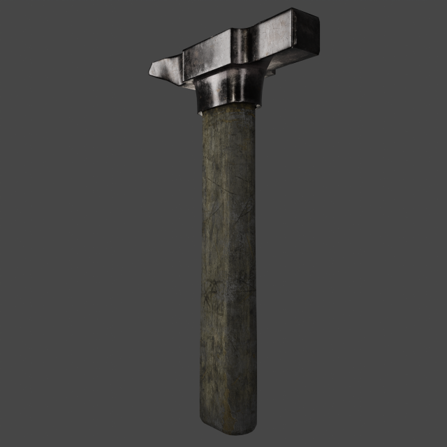 Hammer prop 3D Model in Tools 3DExport