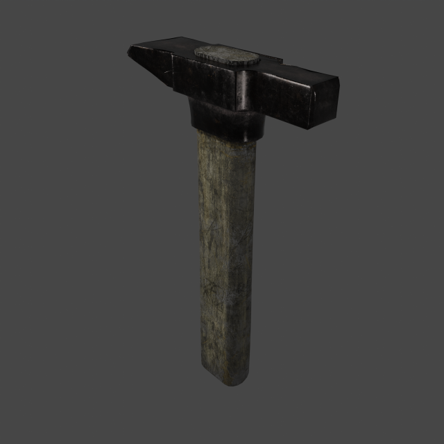 Hammer prop 3D Model in Tools 3DExport