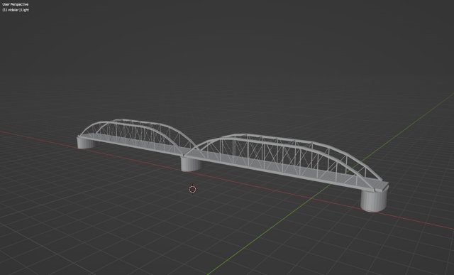 Old Brigde 3D Model in Landmarks 3DExport