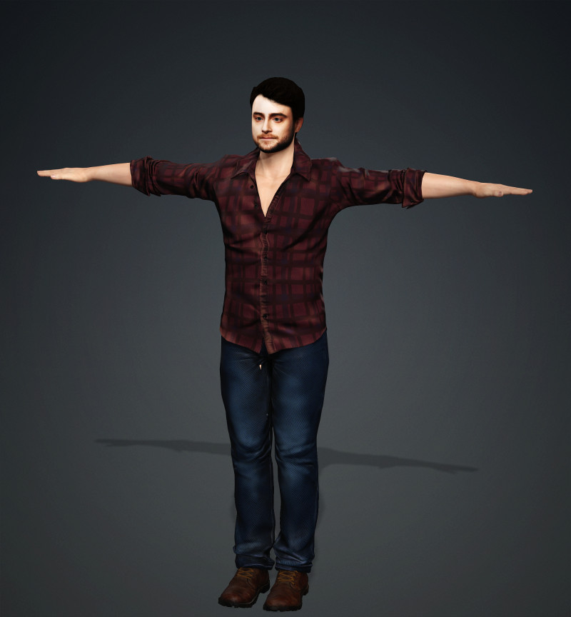 Daniel Radcliffe 3D Model in Man 3DExport
