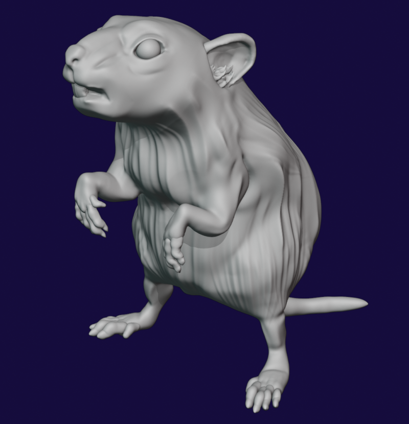 Pack of giant Rats 3D Print Model in Animals 3DExport