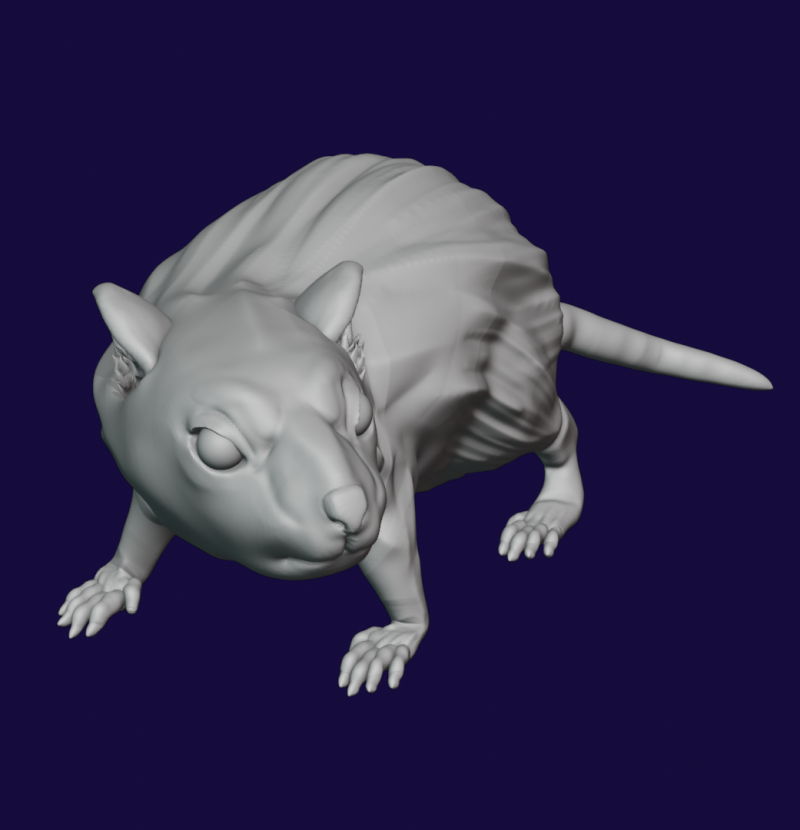 Pack of giant Rats 3D Print Model in Animals 3DExport