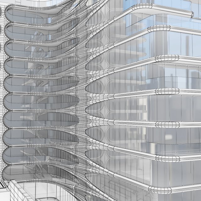 Zaha Hadid Building 520 West 28th Street NY 3D Model in Buildings 3DExport