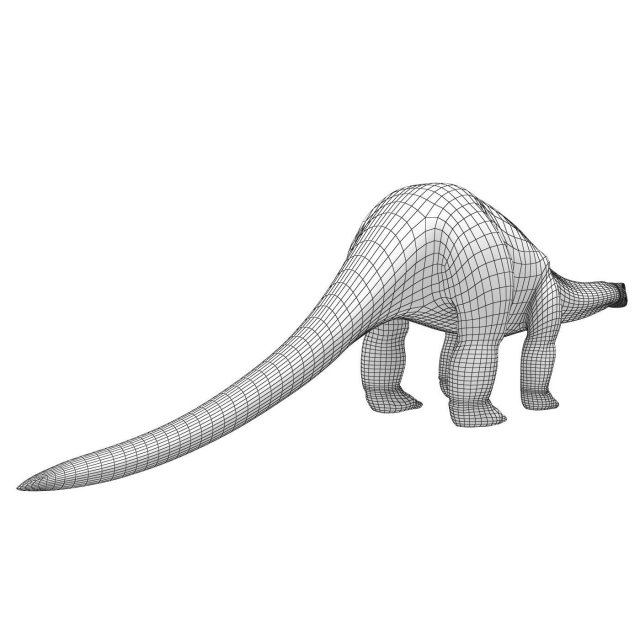 Apatosaurus 3D Model in Dinosaur 3DExport