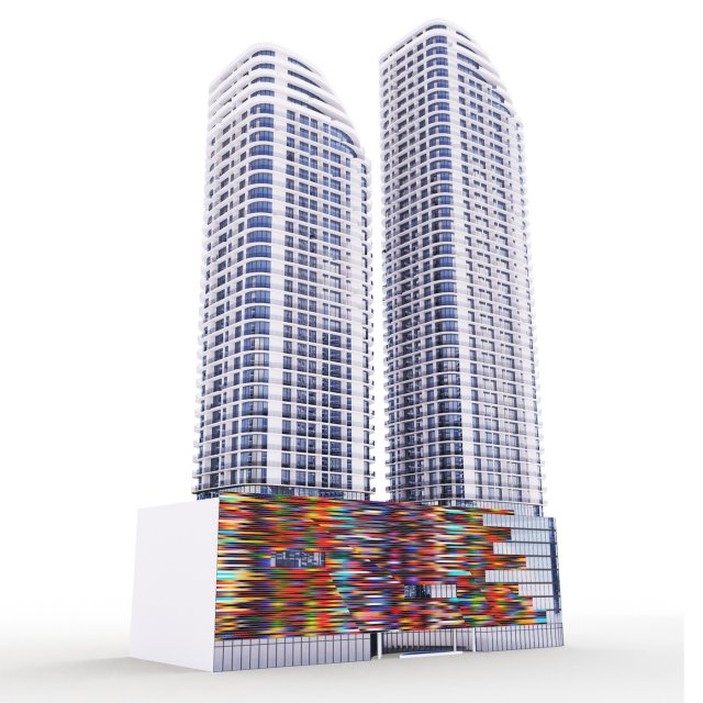 Brickell Heights building 3D Model in Buildings 3DExport
