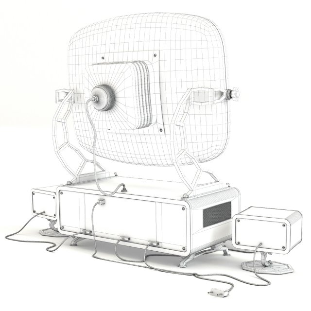 Computer Old style 3D Model in Computer 3DExport