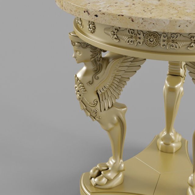 Angel table 3D Model in Table 3DExport