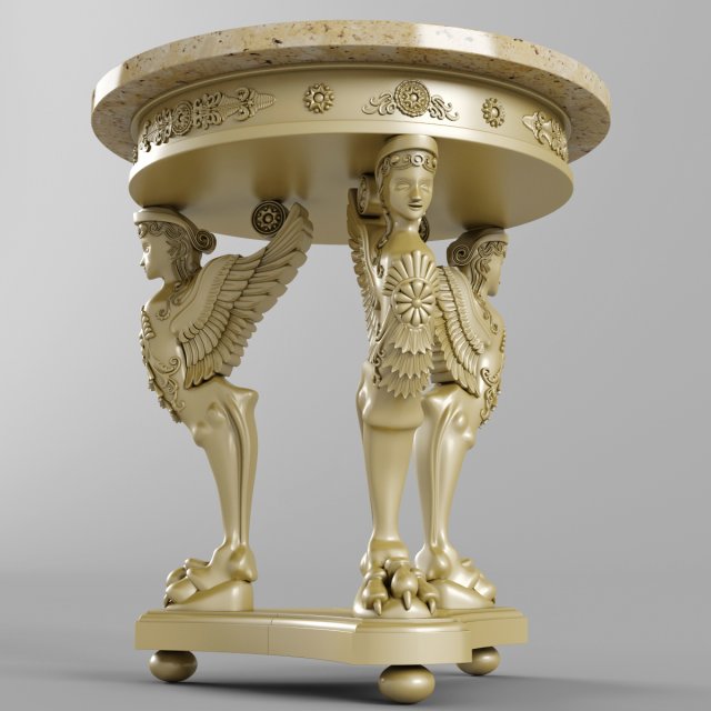 Angel table 3D Model in Table 3DExport