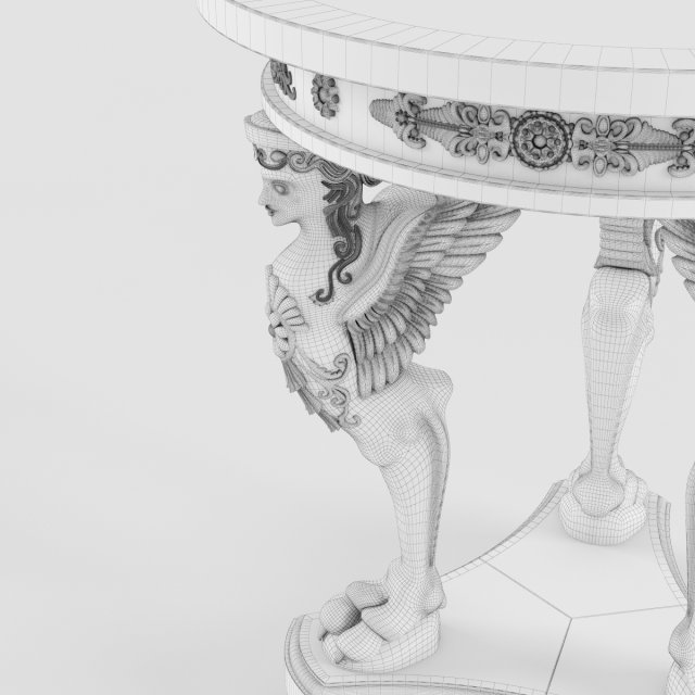 Angel table 3D Model in Table 3DExport