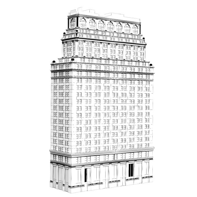 Building 44 Wall Street New York 3D Model in Buildings 3DExport