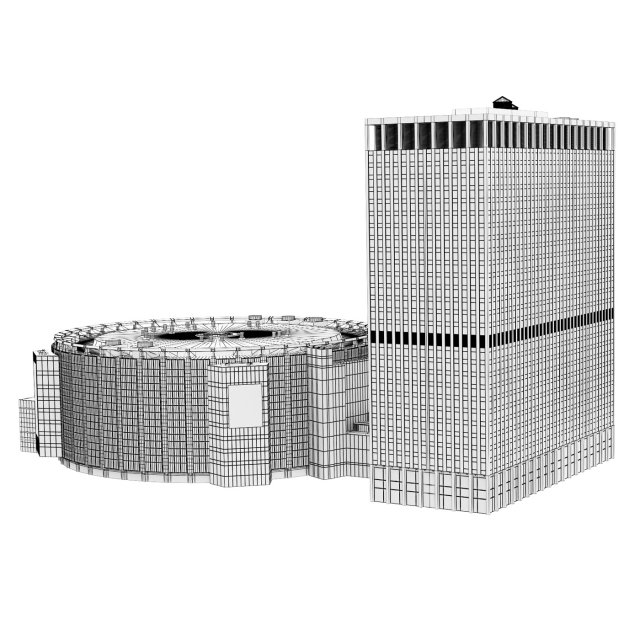 Madison Square Garden Building 3D Model in Buildings 3DExport