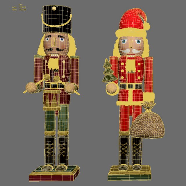 Nutcracker 3 3D Model in X-mas 3DExport