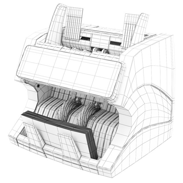 Banknote counter Docash 3200 HD 3D Model in Other 3DExport