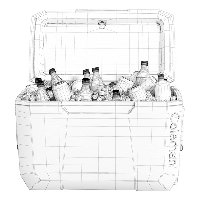 Coleman Cooler Box 70QT Xtreme Cool 3D Model in Cookware Tools 3DExport
