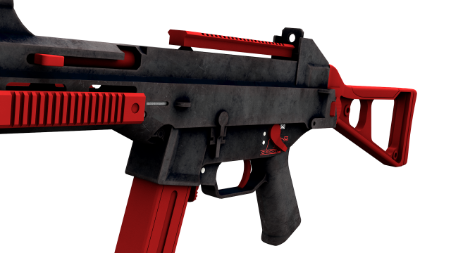 UMP 45 Low Poly 3D Model in Rifle 3DExport
