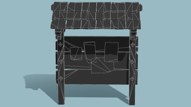 Stylized Notice Board - PBR Game Ready 3D Model in Terrain 3DExport