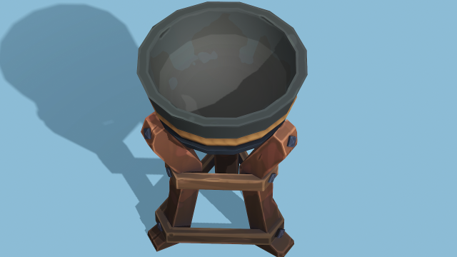 Stylized Torch Stand - PBR Game Ready 3D Model in Floor Lamps 3DExport