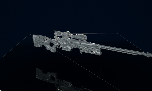 3D Awm Ultimate Dragon 3D Model in Submachine Guns 3DExport