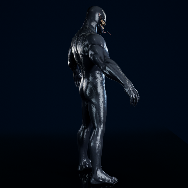 Venom 3D Model in Monster 3DExport