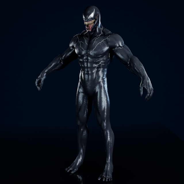 Venom 3D Model in Monster 3DExport