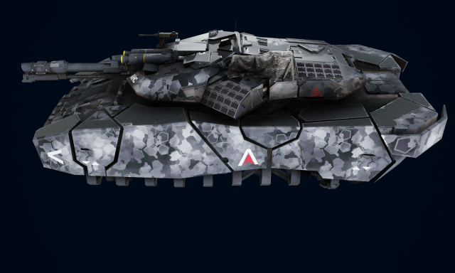 T470 Hover Tank 3D Model in Tank 3DExport