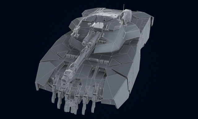 T470 Hover Tank 3D Model in Tank 3DExport