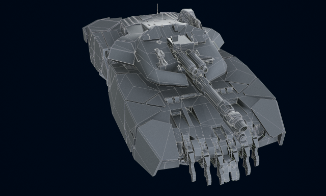 T470 Hover Tank 3D Model in Tank 3DExport