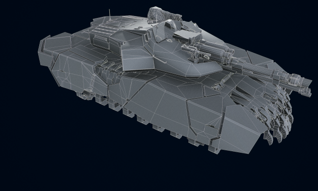 T470 Hover Tank 3D Model in Tank 3DExport