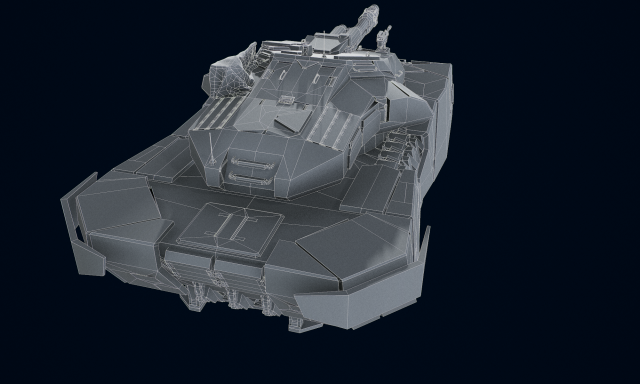 T470 Hover Tank 3D Model in Tank 3DExport
