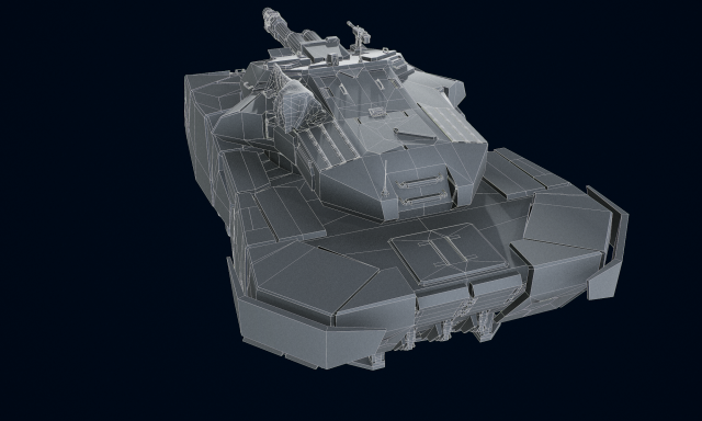 T470 Hover Tank 3D Model in Tank 3DExport