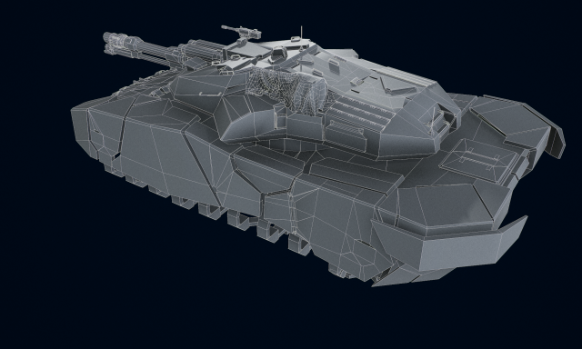 T470 Hover Tank 3D Model in Tank 3DExport