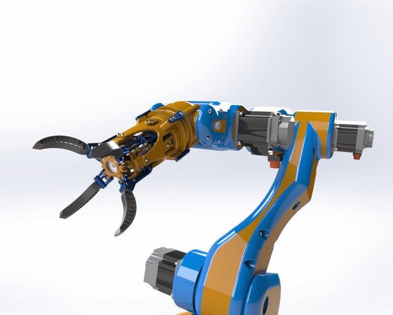 Robotic Arm Printable 3d 3D Print Model in Engineering 3DExport