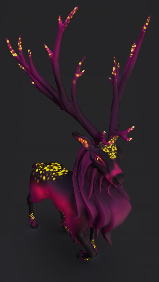 Deer Stardust 3D Model in Deer 3DExport