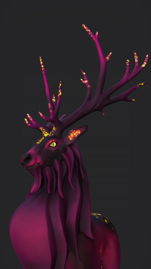 Deer Stardust 3D Model in Deer 3DExport
