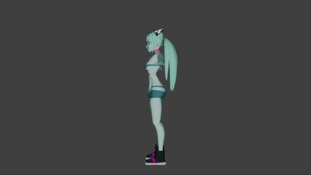 Rebecca from the Cyberpunk anime 3D Model in Woman 3DExport