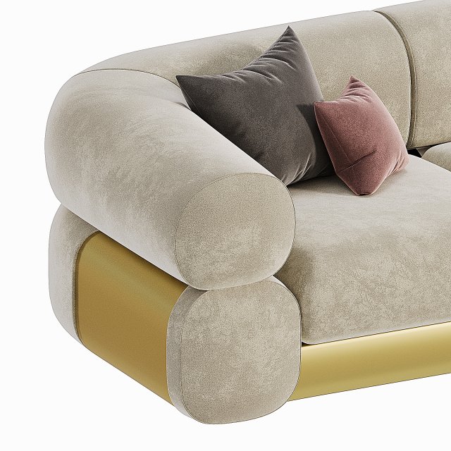 Fitzgerald Modular Sofa 3D Model in Sofa 3DExport