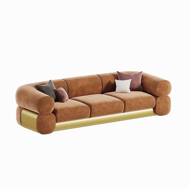 Fitzgerald Modular Sofa 3D Model in Sofa 3DExport