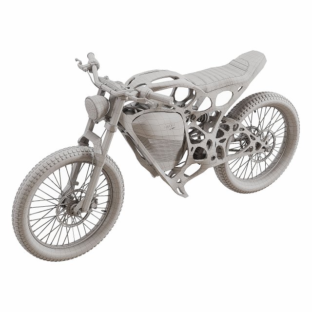 Light Rider World first 3d printed motorcycle Low-poly 3D Model in ...